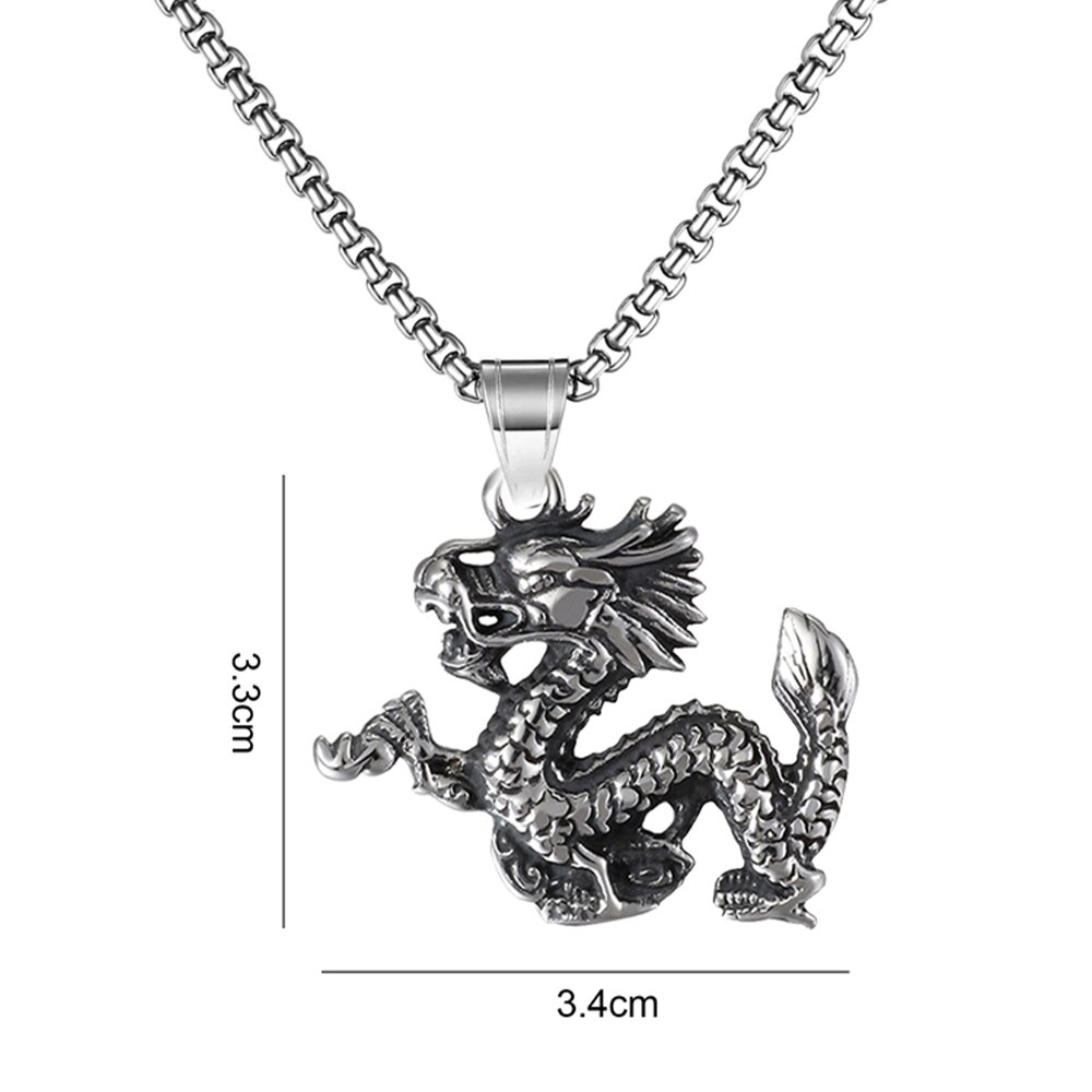 Lant cu tematica mitologie chinezeasca, pandantiv dragon zburator ...
