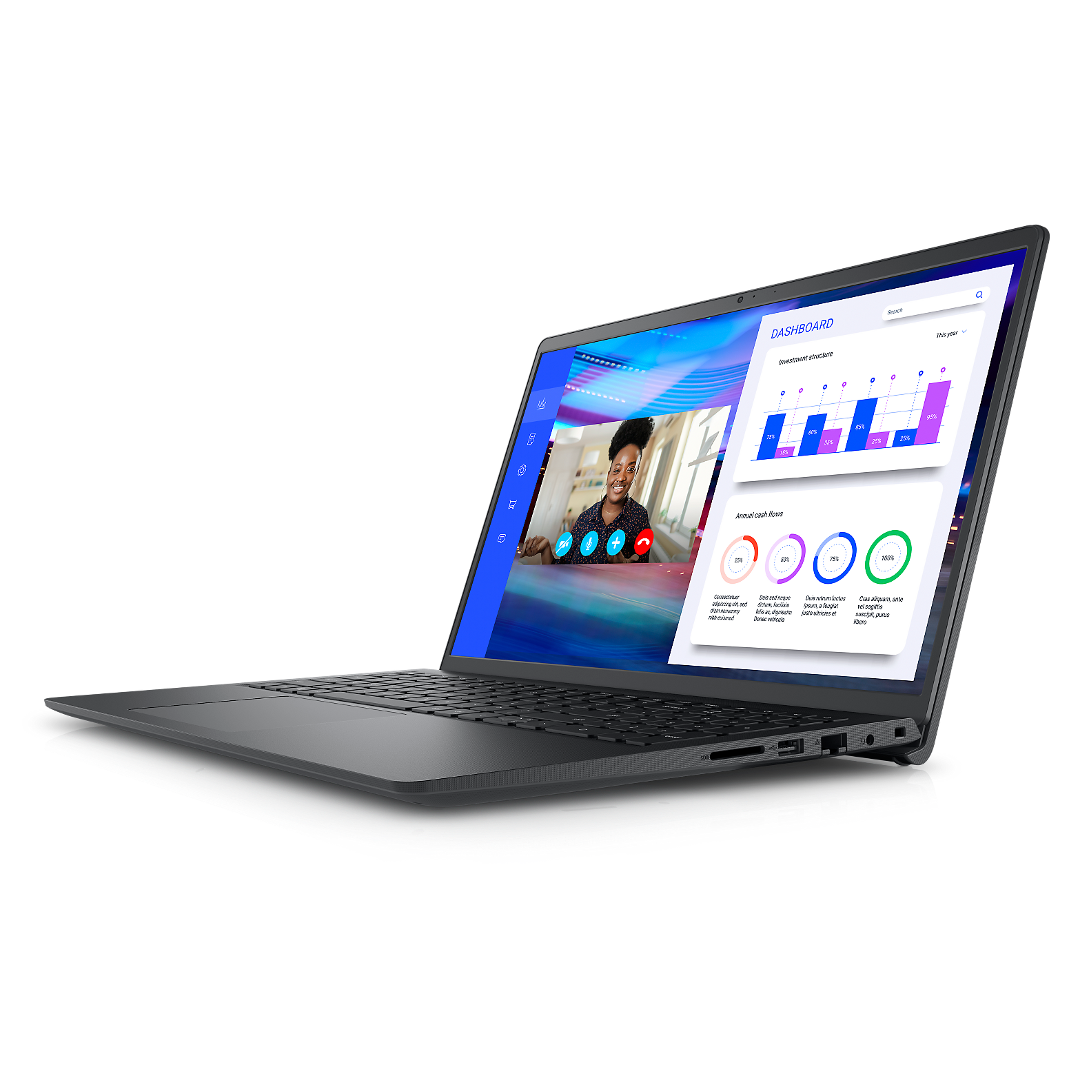 Laptop Dell Vostro 3525 cu procesor AMD Ryzen 7 5825U, 15.6", Full HD ...