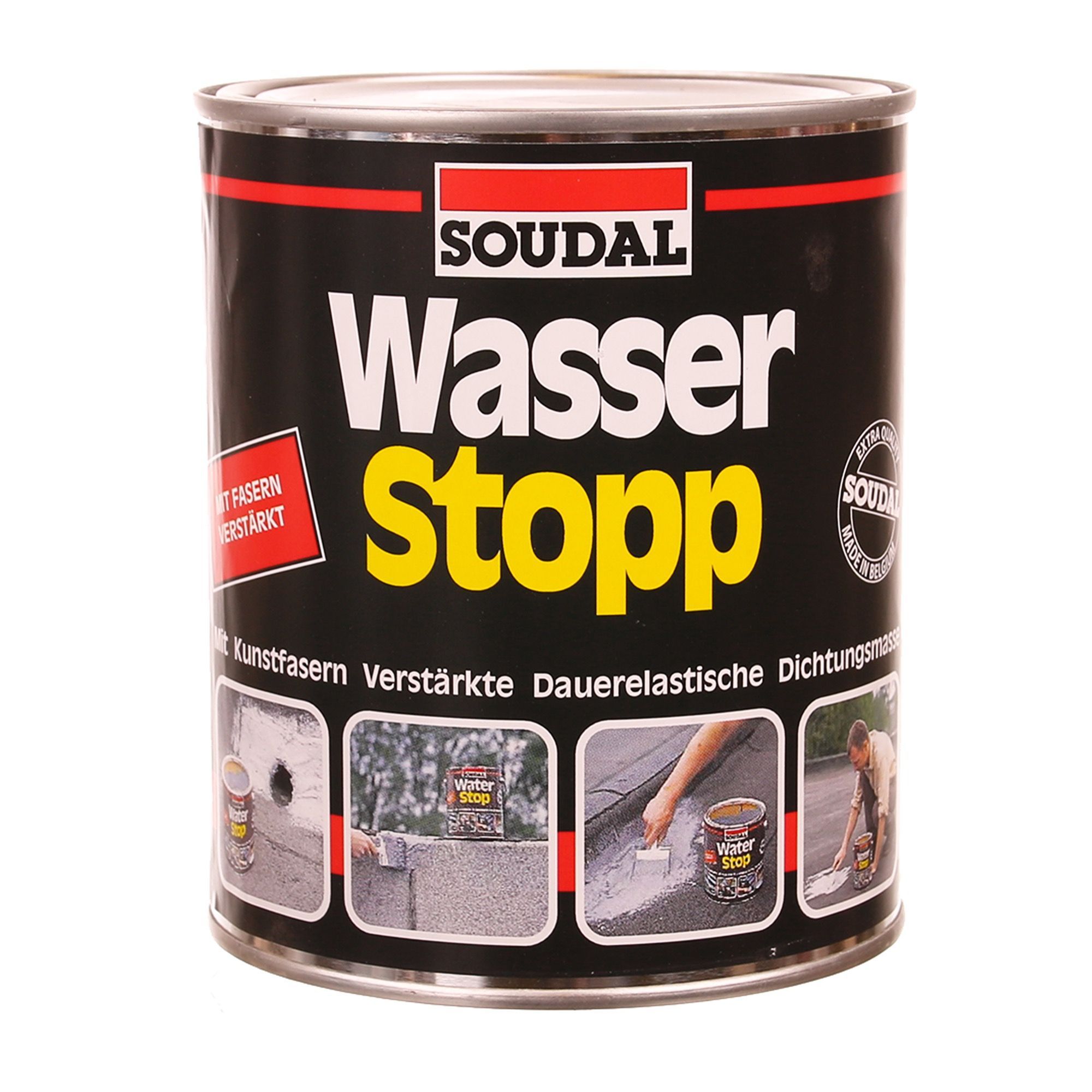 Pasta hidroizolanta Soudal Wasser Stop, pentru acoperis, gri, 750 ml - eMAG.ro
