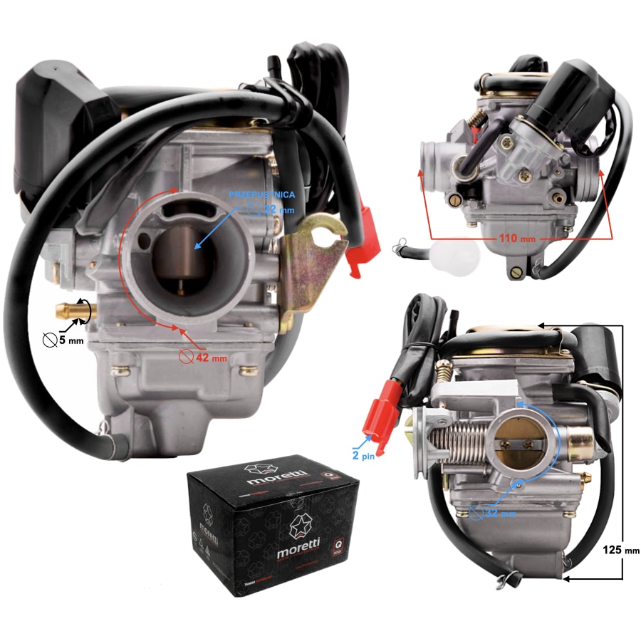 Karburátor GY6 és ATV 150cc 4T p.22 mm - eMAG.hu