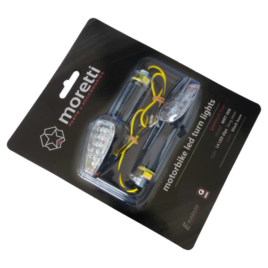 Универсални индикатори MRT-008, Moretti, LED, 14 диода, Черни - eMAG.bg