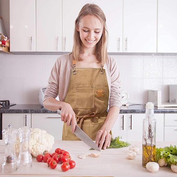 Sort bucatar, Bumbac, 154 cm, Maro - eMAG.ro