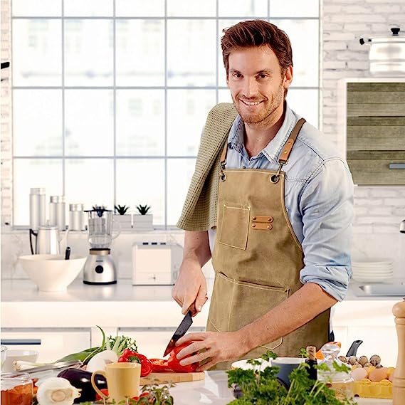 Sort bucatar, Bumbac, 154 cm, Maro - eMAG.ro