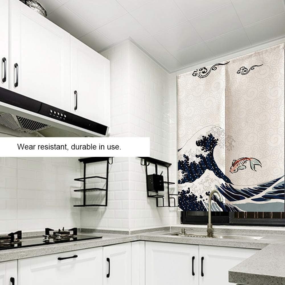 Perdea pentru dus, Textil, Stil japonez, 85 x 120 cm, Multicolor - eMAG.ro