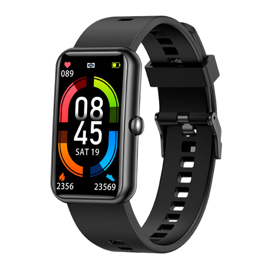 Ceas inteligent Rubicon, Silicon, Ecran de 1.47INCH, Negru - eMAG.ro