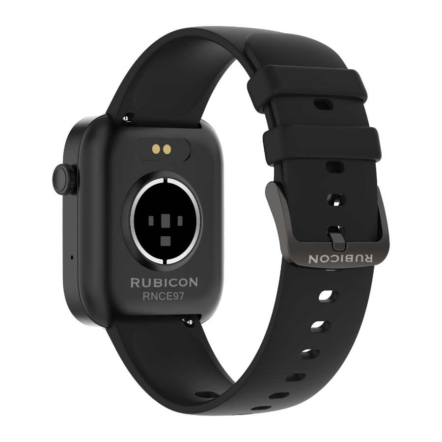Ceas inteligent Rubicon, Silicon, Ecran de 1.8INCH, Negru - eMAG.ro