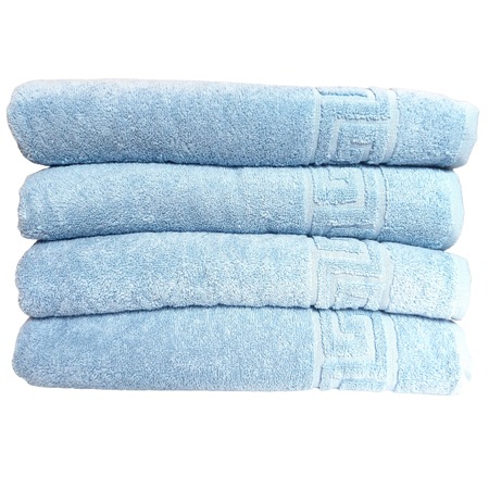 Set Prosoape Pufoase Hoteliere, 70cm x 140cm, 4 Piese, Model Greek,100% ...