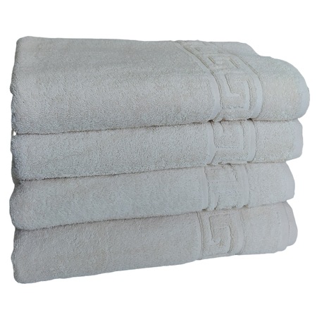 Set Prosoape Pufoase Hoteliere, 70cm x 140cm, 4 Piese, Model Greek,100% ...