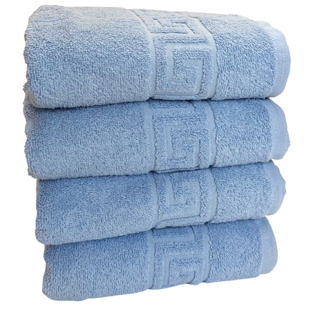 Set Prosoape Pufoase Hoteliere, 50cm x 90cm, 4 Piese, Model Greek,100% ...