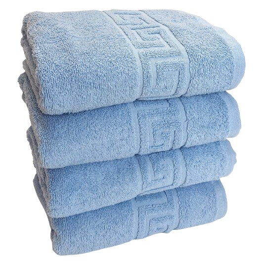 Set Prosoape Pufoase Hoteliere, 50cm x 90cm, 4 Piese, Model Greek,100% ...