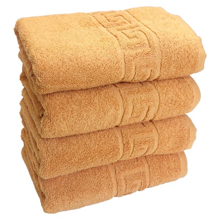 Set Prosoape Pufoase Hoteliere, 50cm x 90cm, 4 Piese, Model Greek,100% ...