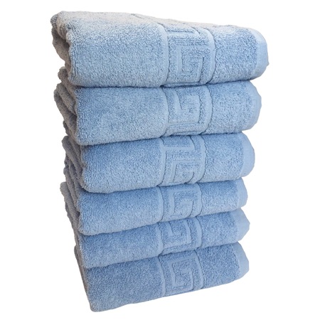 Set Prosoape Pufoase Hoteliere, 50cm x 90cm, 6 Piese, Model Greek,100% ...