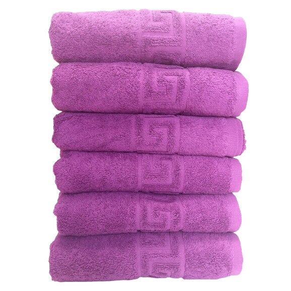 Set Prosoape Pufoase Hoteliere, 50cm x 90cm, 6 Piese, Model Greek,100% ...