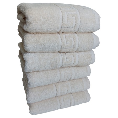 Set Prosoape Pufoase Hoteliere, 50cm x 90cm, 6 Piese, Model Greek,100% ...