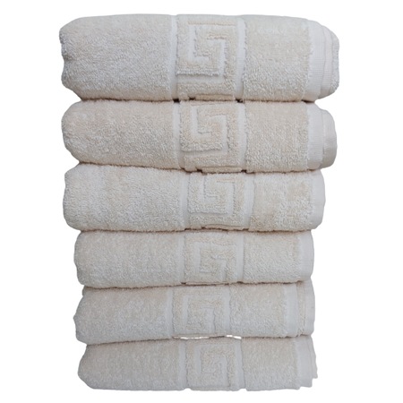 Set Prosoape Pufoase Hoteliere, 50cm x 90cm, 6 Piese, Model Greek,100% ...