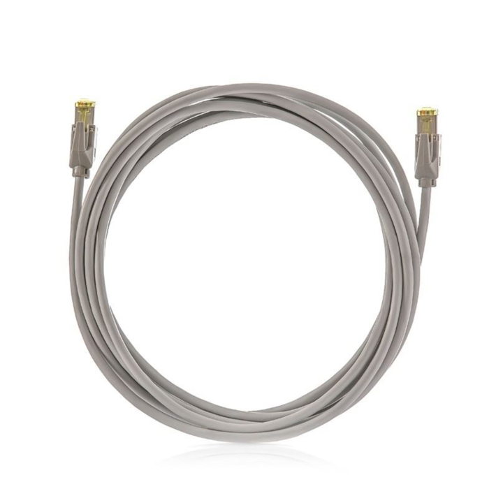 Cablu de retea, KeLine, STP, Cat.6a, 1 m, Gri - eMAG.ro