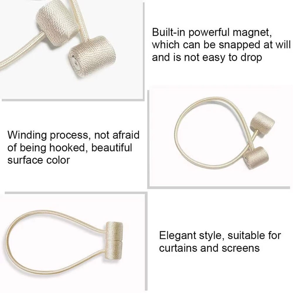 Set 2 magneti decorativi pentru draperii si perdele JENUOS®, Aliaj ...