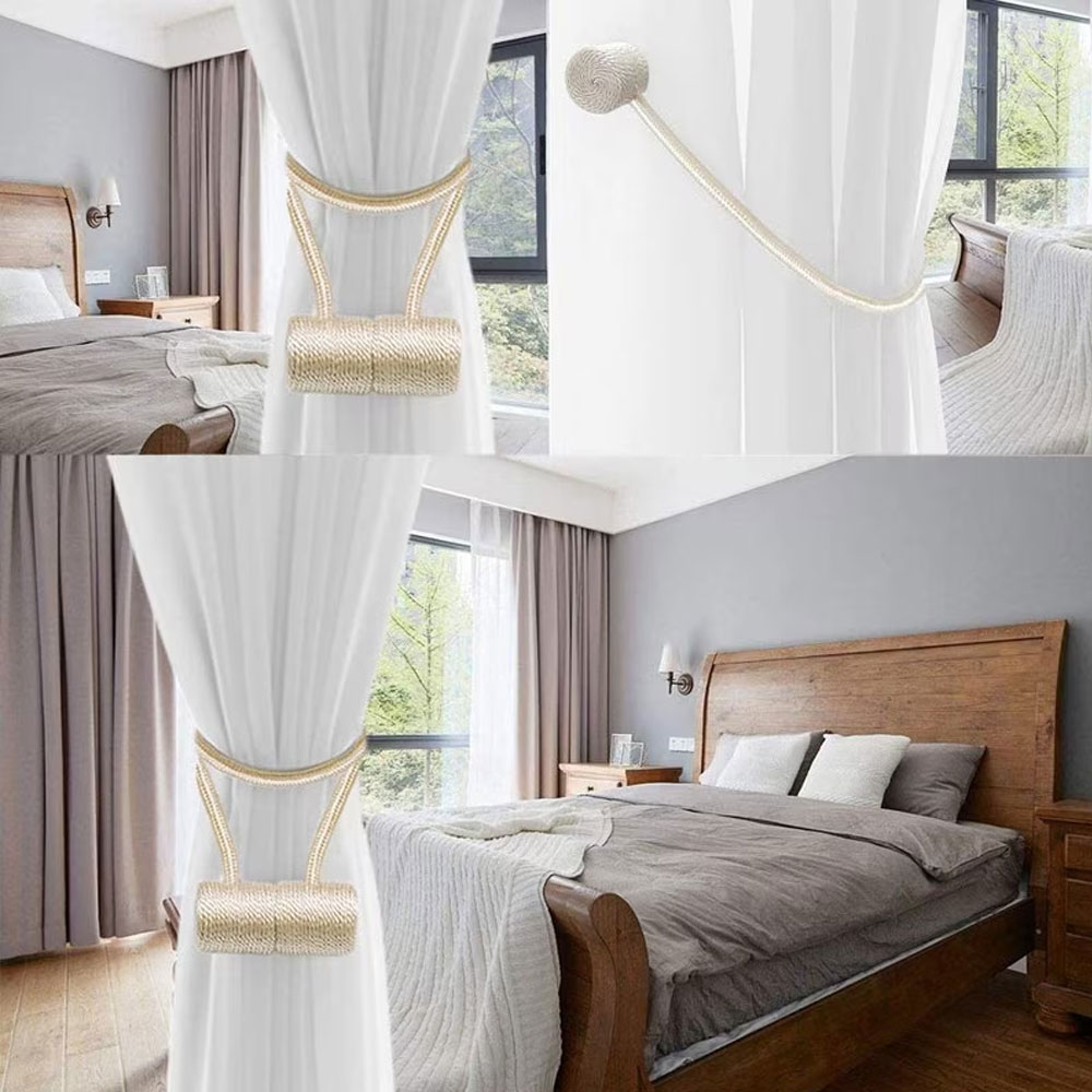 Set 2 magneti decorativi pentru draperii si perdele JENUOS®, Aliaj ...