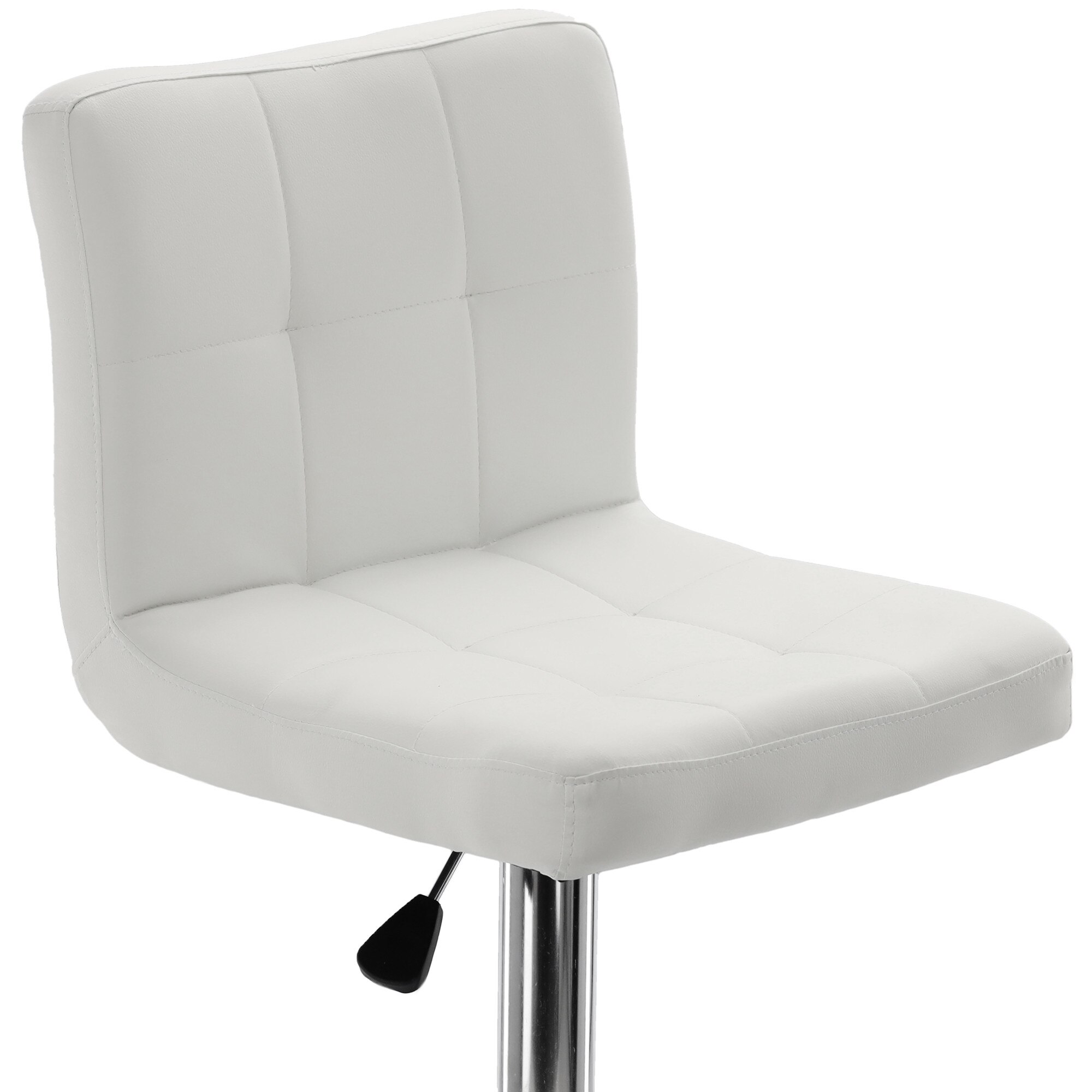 Scaun cosmetica Ardette, BR015, Alb, Piele ecologica, pentru machiaj ...