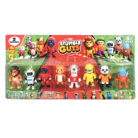 Set figurine, STUMBLE GUYS, 8 piese, Multicolor - eMAG.ro