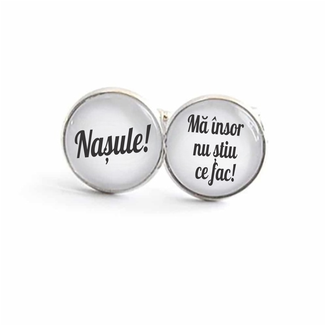 Butoni Personalizati, Mire, Nunta, Argintiu, 18×16 mm, BMN013 - eMAG.ro