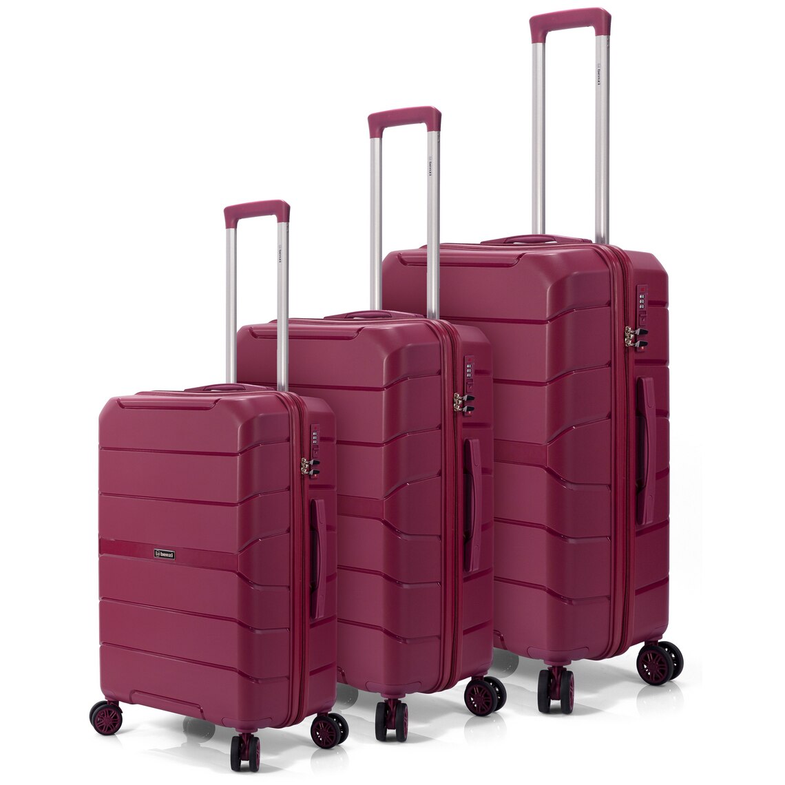 Set Trolere Benzi BZ 5712, Polipropilena, 4 Roti Duble, 3 Piese, Grena ...