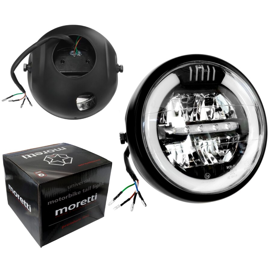 Far scuter, Moretti, LED, Negru - eMAG.ro