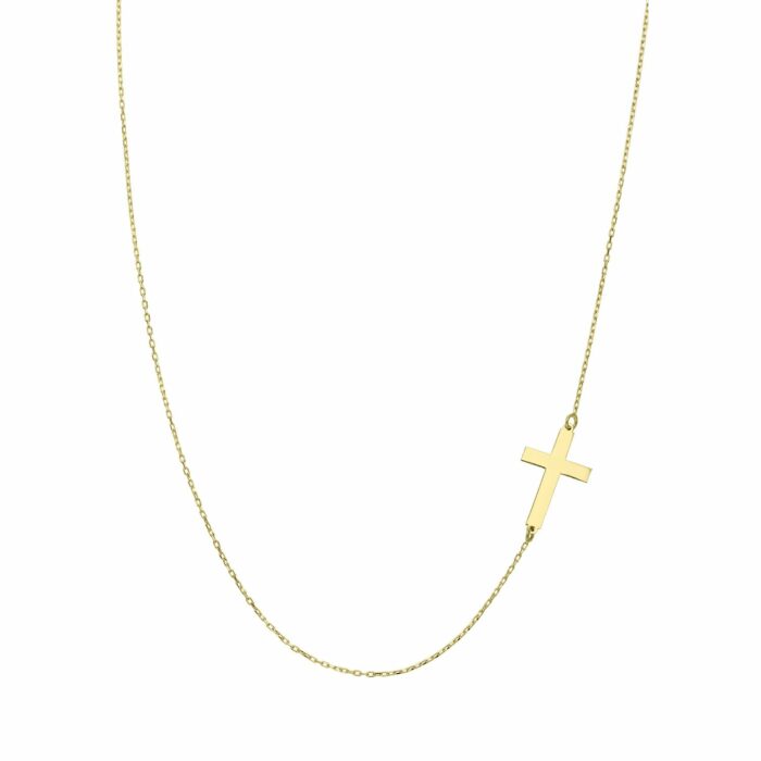 Colier din aur 14k cu pandantiv cruce - eMAG.ro