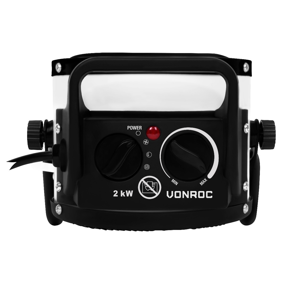 Електрически радиатор Vonroc, EH501AC_WHITE, 2000W, Термостат, Бял ...