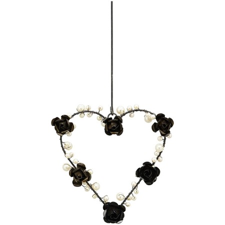 Inima din metal, Exner, Negru,17x2x15 cm - eMAG.ro