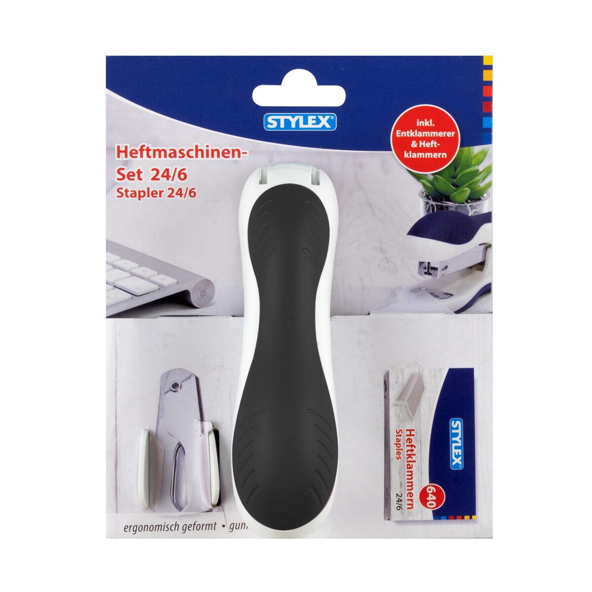 Set capsator Stylex 20 coli, 640 capse 24/6 incluse si decapsator ...