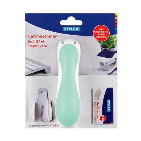 Set capsator Stylex 20 coli, 640 capse 24/6 incluse si decapsator ...