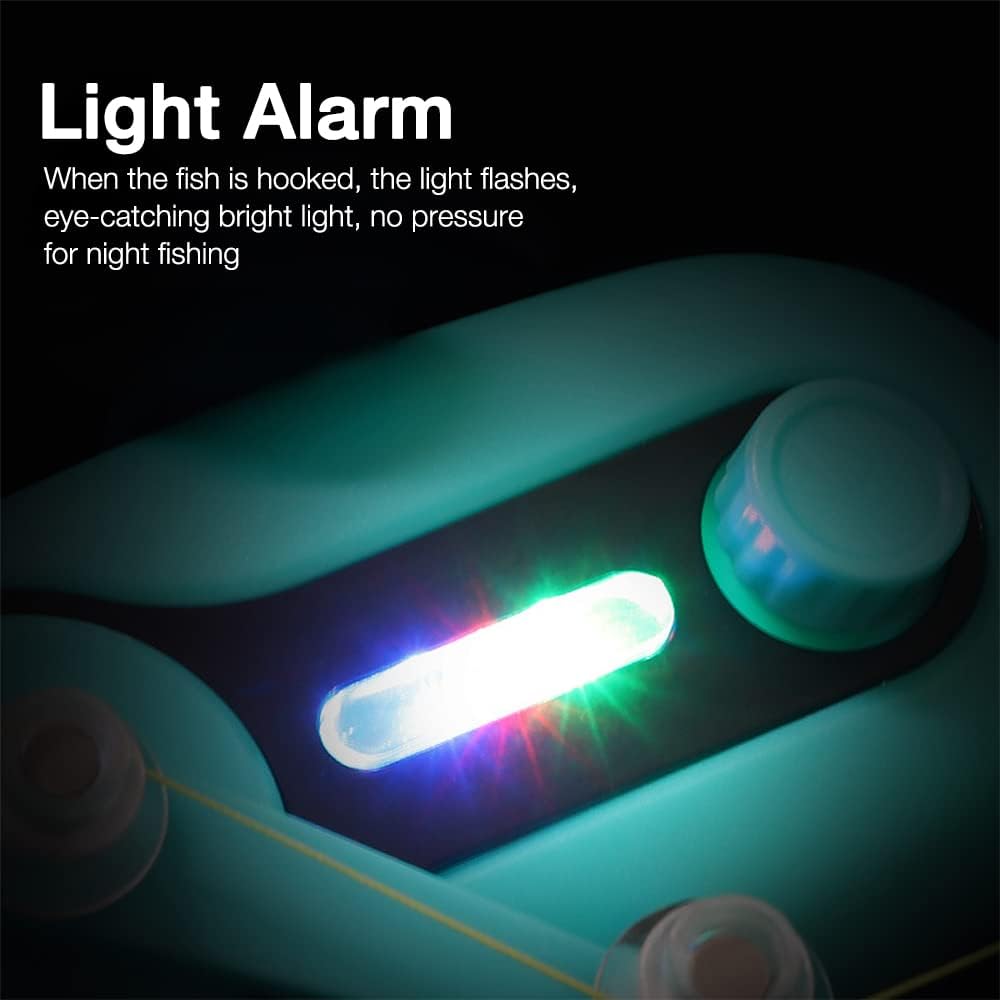 Detector de muscaturi de pescuit, PC/Cauciuc, LED/Alarma, Albastru ...