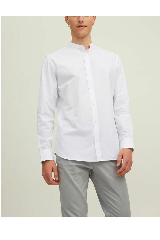 Camasa barbati Jack and Jones Joe, Alb, M - eMAG.ro