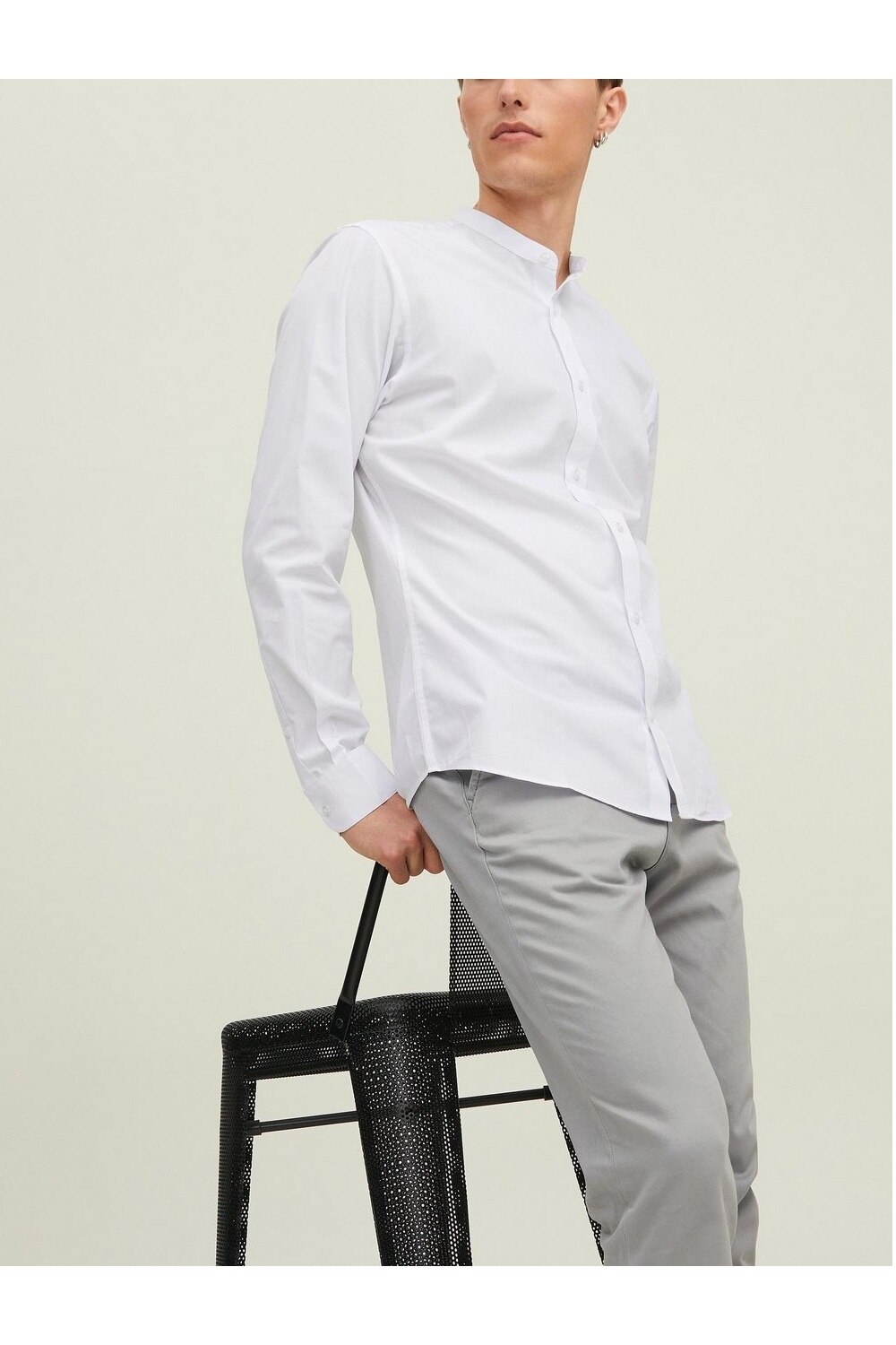Camasa barbati Jack and Jones Joe, Alb, M - eMAG.ro