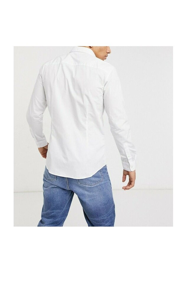Camasa barbati Jack and Jones Joe, Alb, M - eMAG.ro