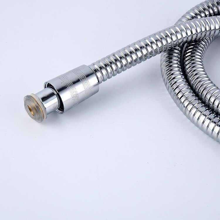 Furtun de dus flexibil, Inox, 2m, Universal, Crom - eMAG.ro
