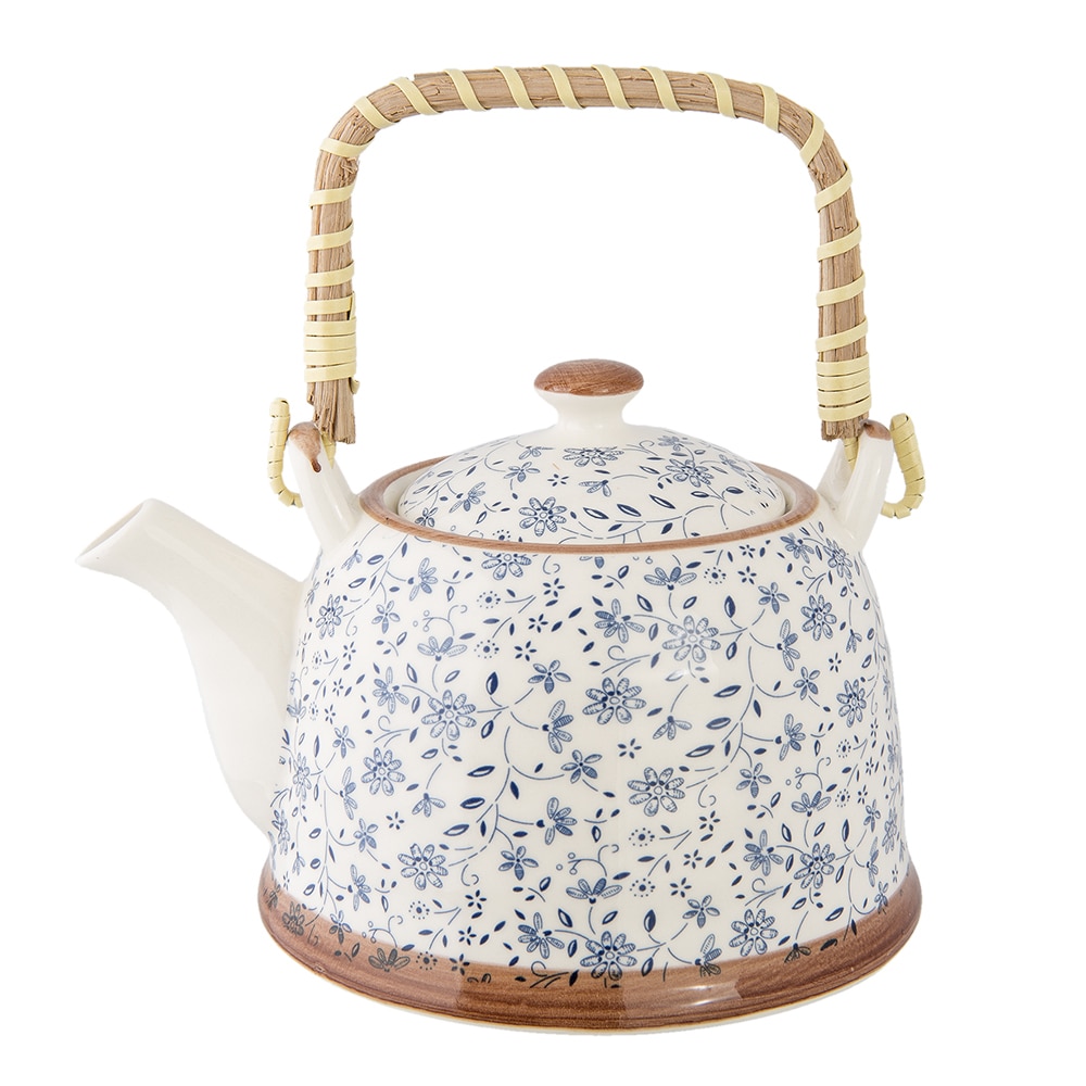 Ceainic ceramica cu infuzor Flowers 18x14x12 cm, 700 ml - eMAG.ro