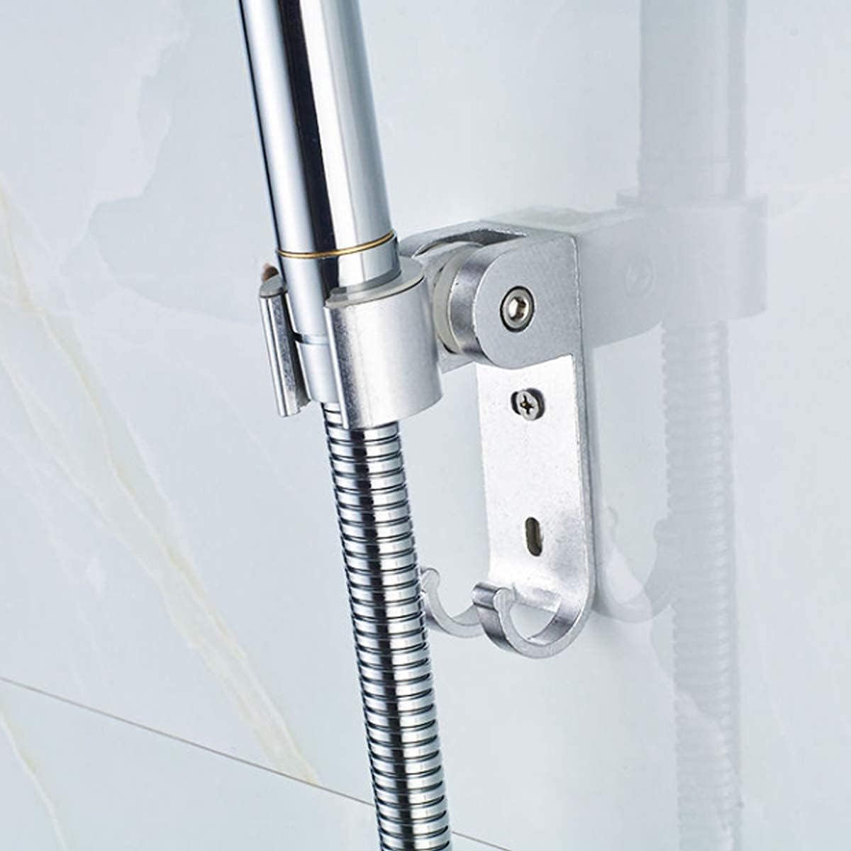 Suport pentru cap de dus, aMetal, Cu adeziv, Argintiu - eMAG.ro