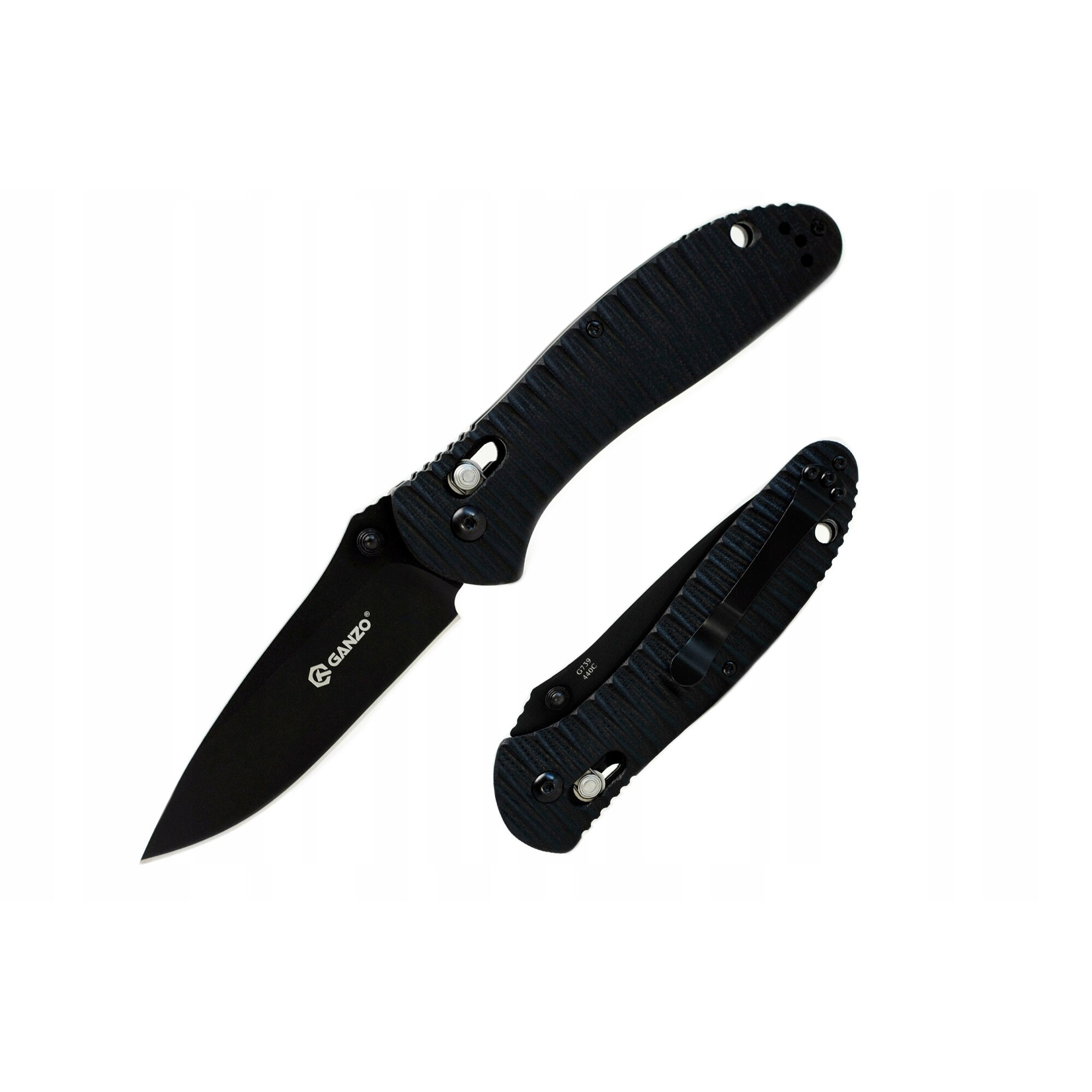 Briceag plaibil, Ganzo, Otel, Negru - eMAG.ro