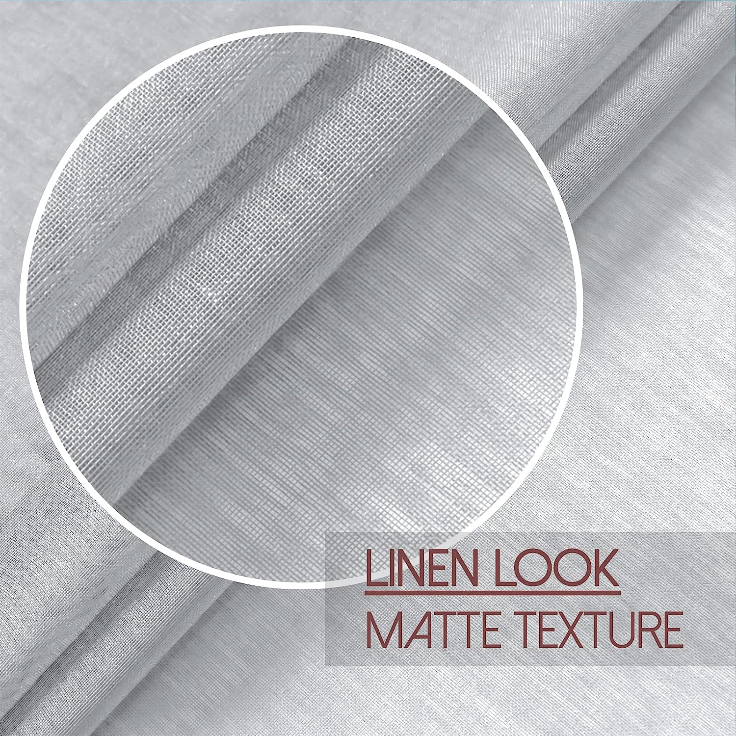 Set 2 perdele, Poliester, 150 x 250 cmm Gri - eMAG.ro