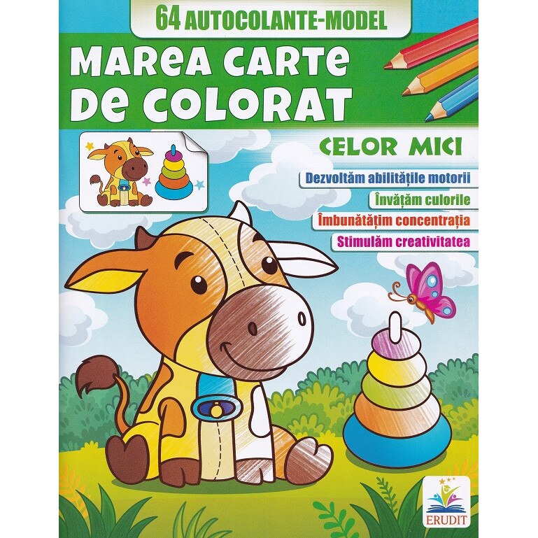 Marea carte de colorat. 64 autocolante. celor mici - eMAG.ro