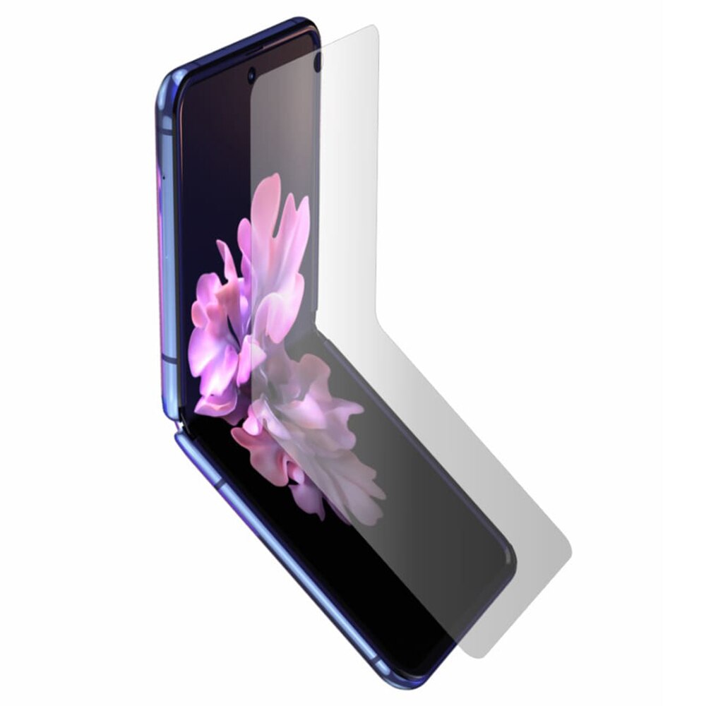 Фолио за Samsung Galaxy Z Flip/Z Flip 5G, полимерно, прозрачно - eMAG.bg