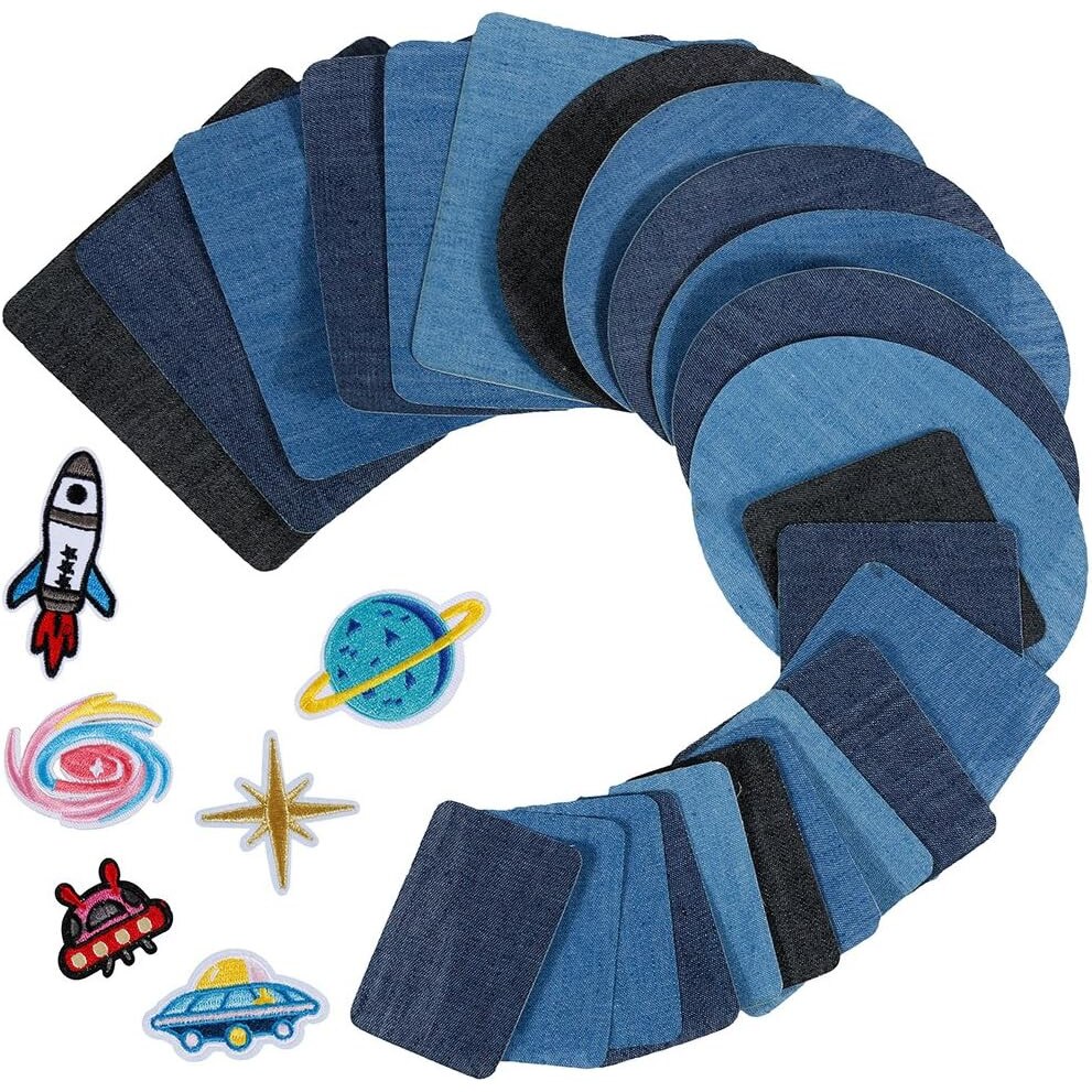 Set 30 Patch-uri, Tesatura, Albastru - eMAG.ro