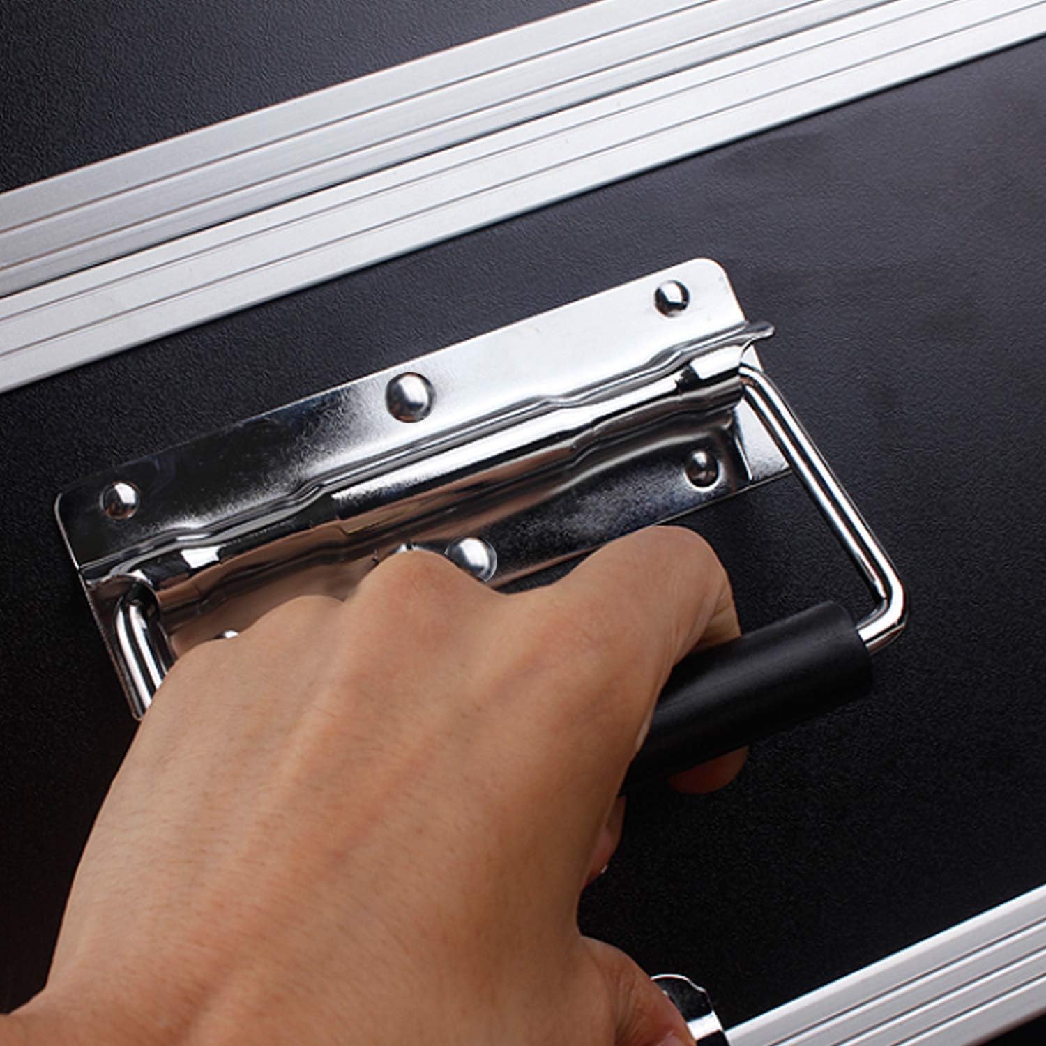 Set 2 manere pentru mobila, Inox, 110x41mm, Argintiu - eMAG.ro