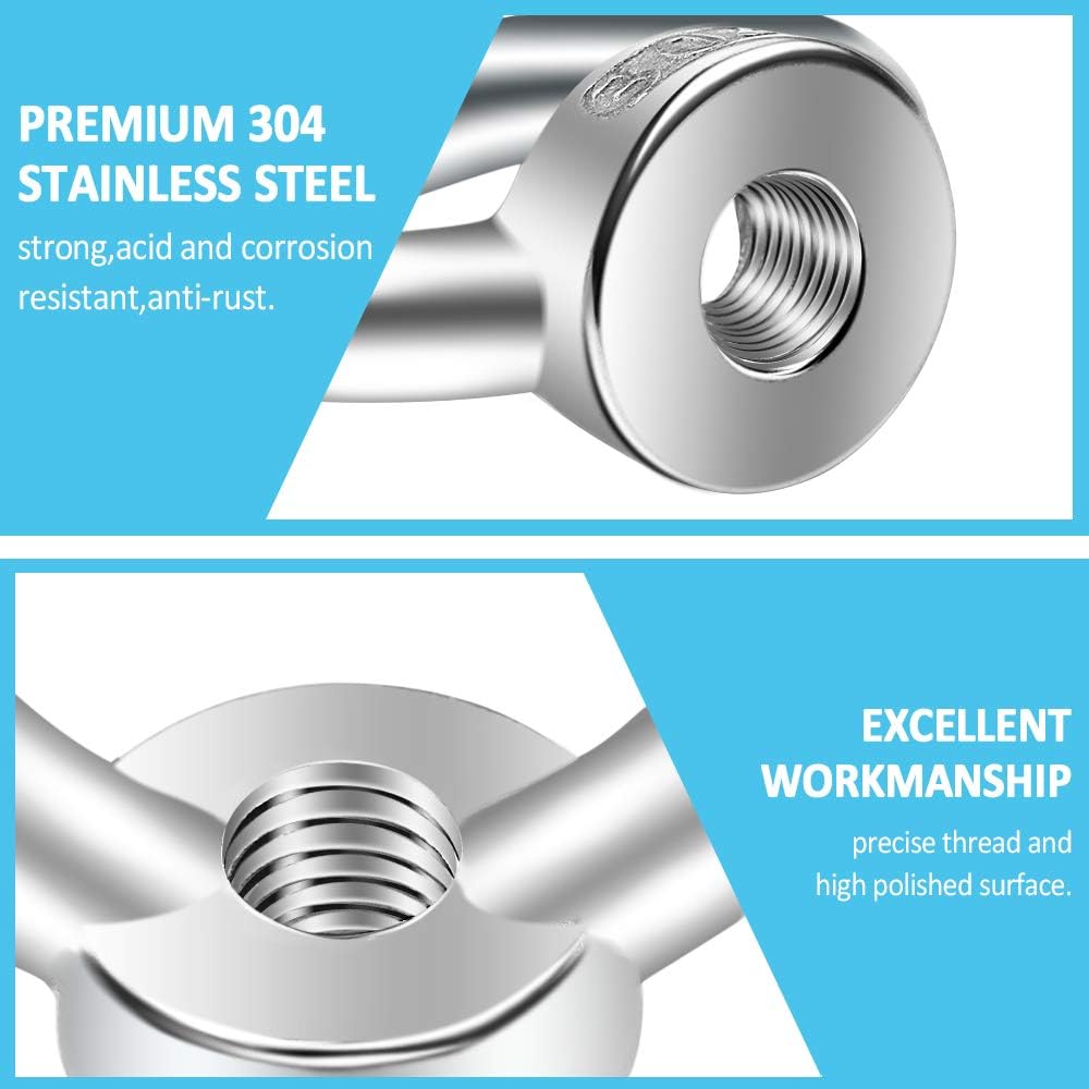 Set 8 piulite M10, Otel inoxidabil, Argintiu - eMAG.ro