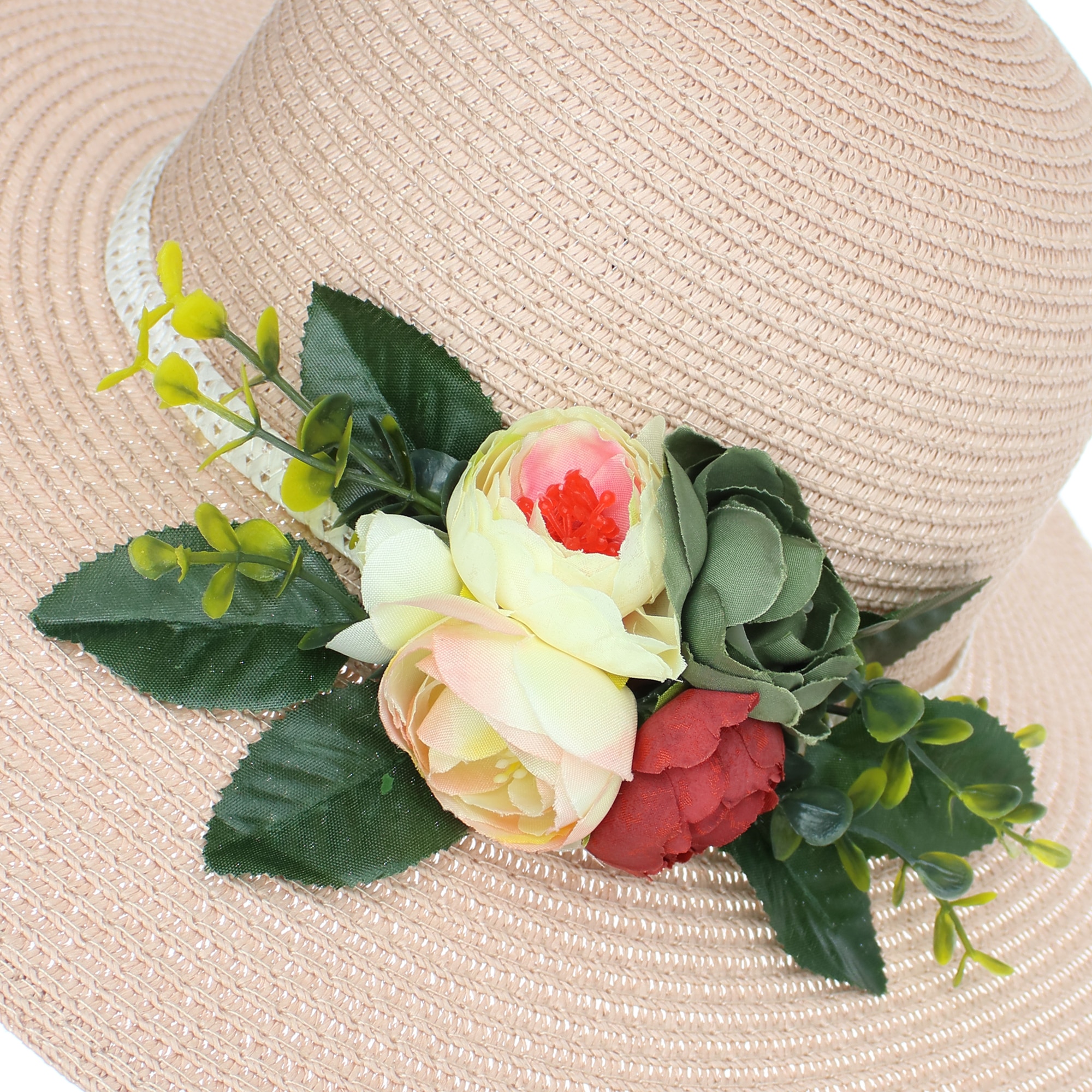 Слънчева шапка, дамска, Anoul, хартиена слама, един размер, модел с ...