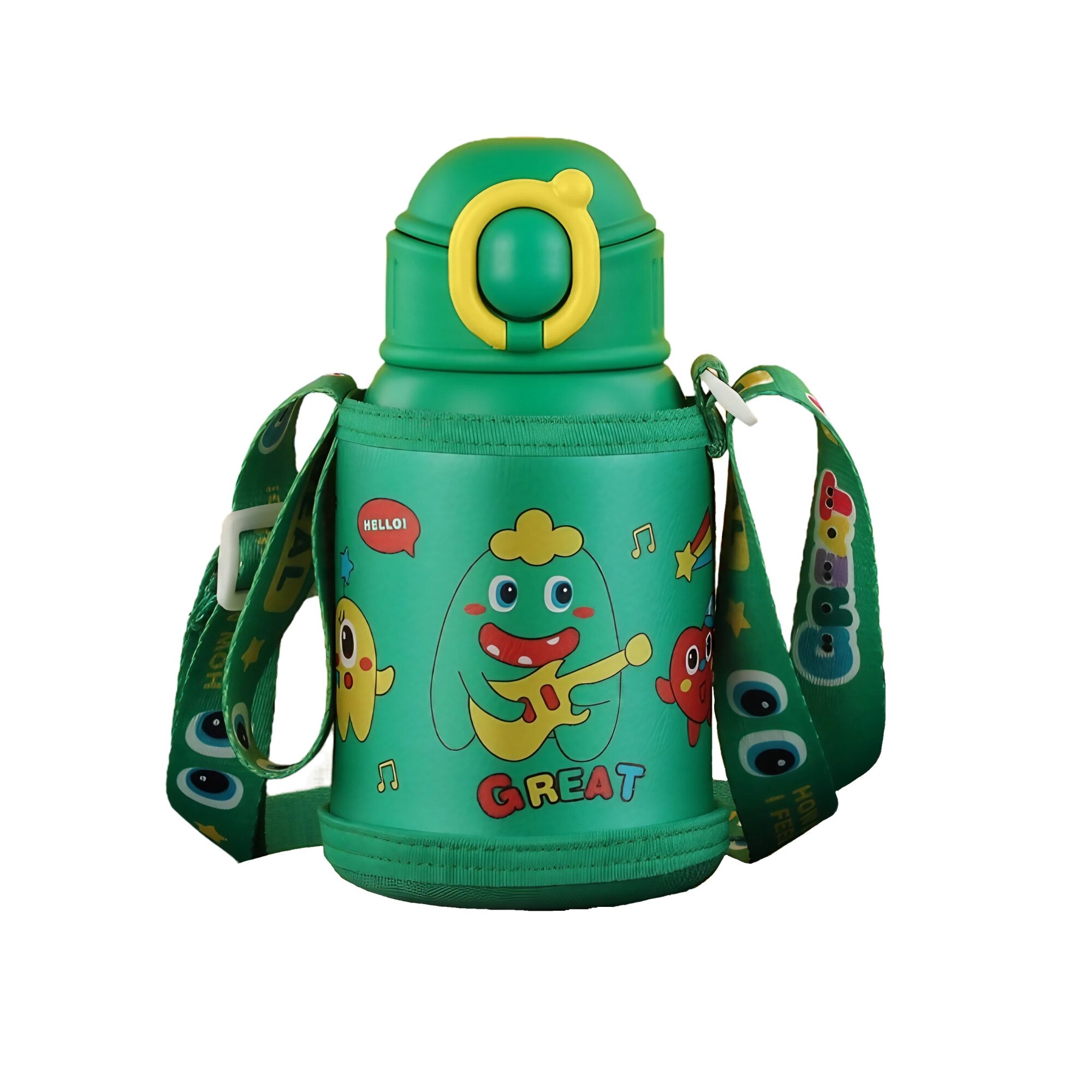 Termos cu husa pentru copii AxaCube®, 500 ml, interior otel inoxidabil ...