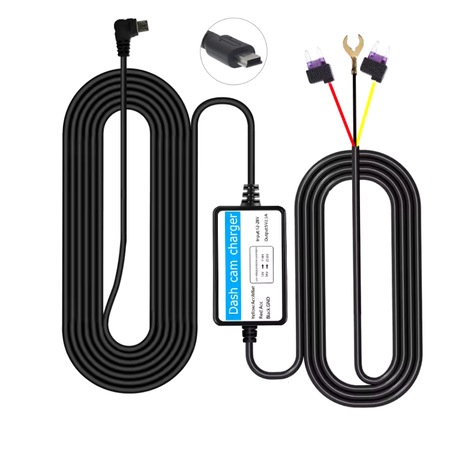 Kit Cablu Alimentare Camera De Bord IdealTI®, Mufa Mini-USB, Protectie Supratensiune ...