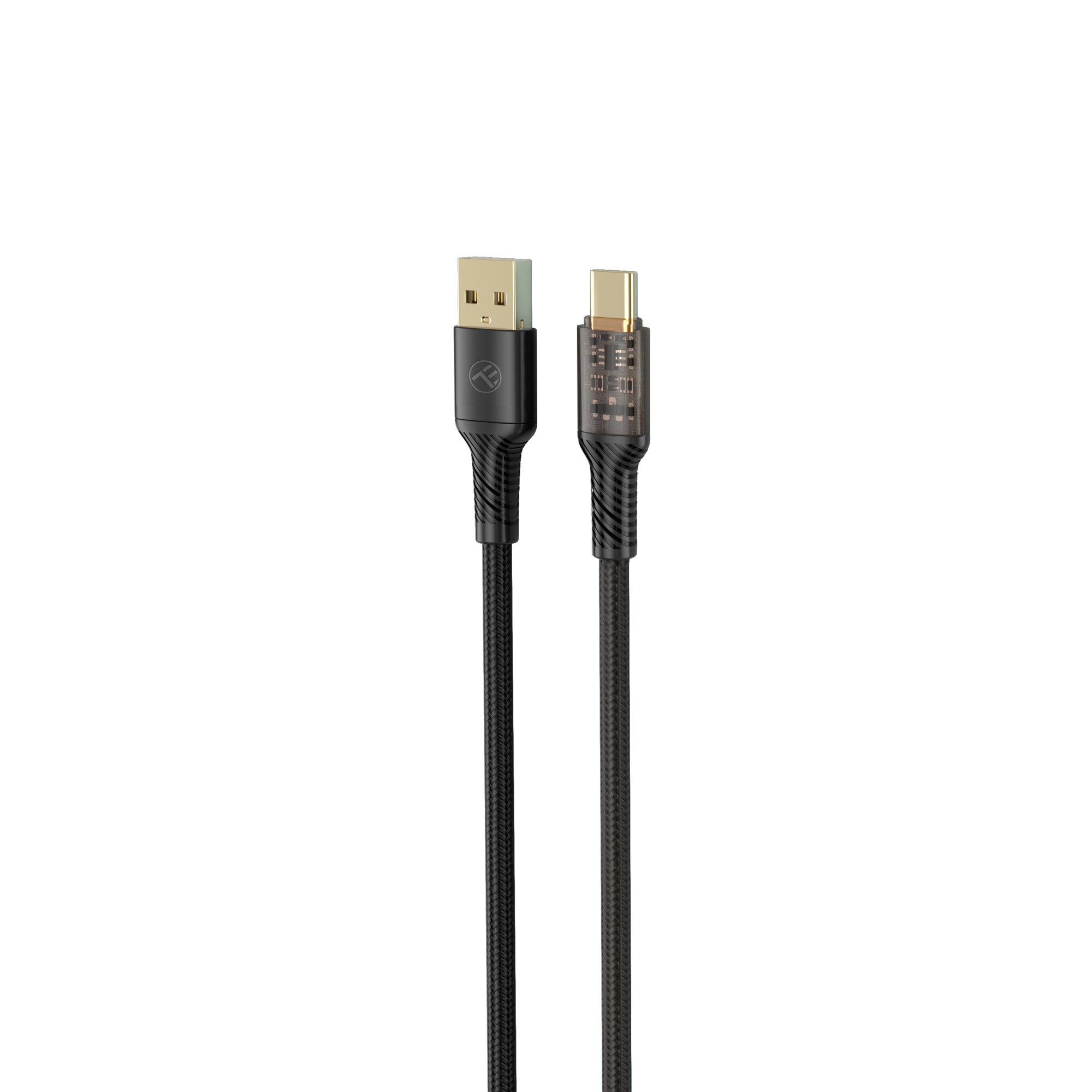 Cablu transparent Tellur USB to Type C, 3A, 1m, negru - eMAG.ro